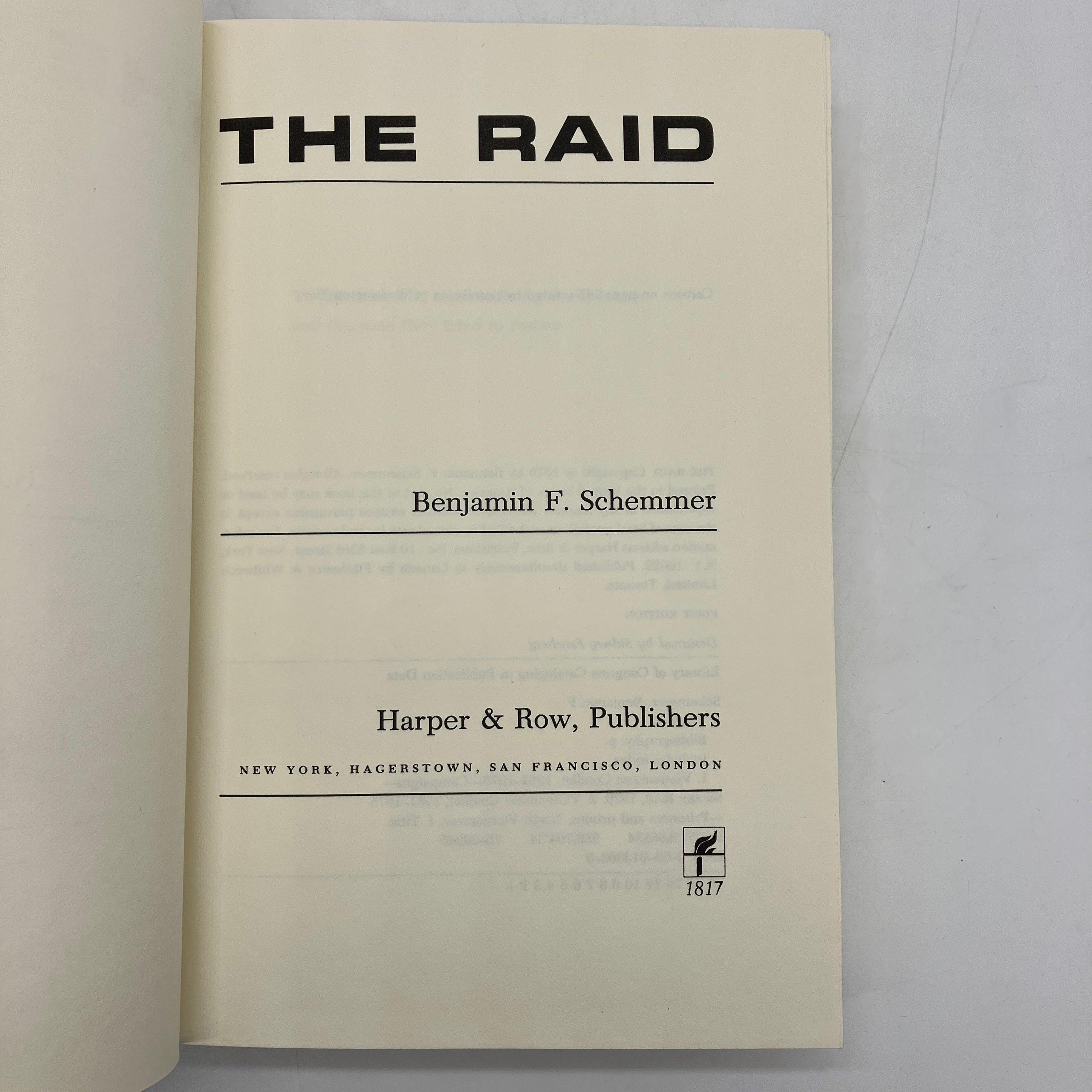 The Raid 1976 Benjamin Schemmer Vietnam Top-Secret Mission HC First Ed – Old Al's Books
